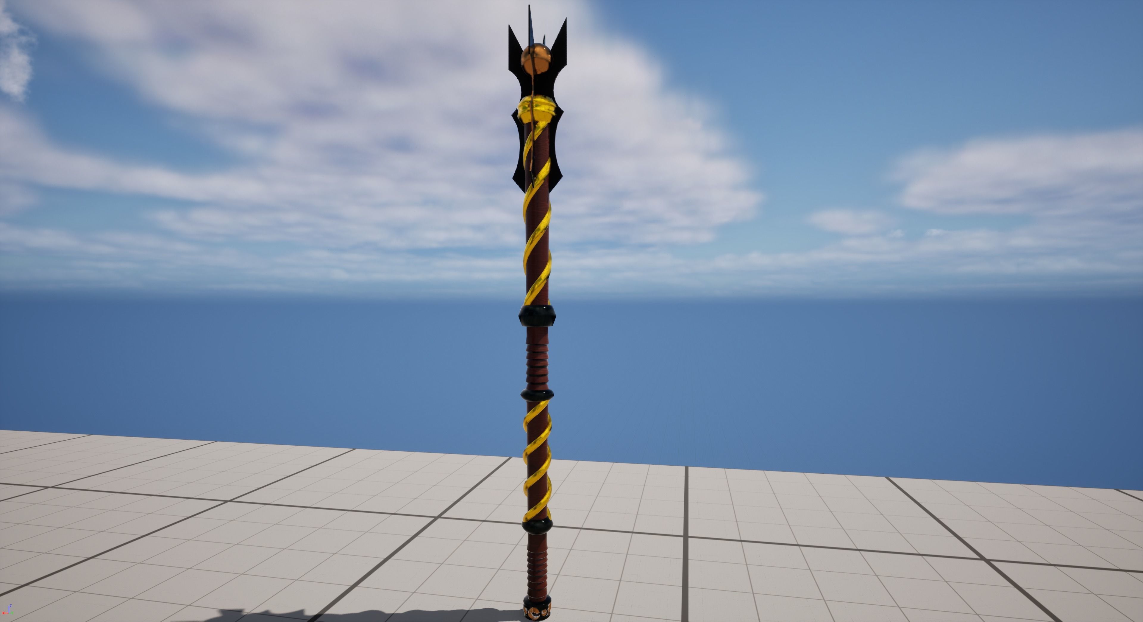 Wooden Staff 3D model | CGTrader