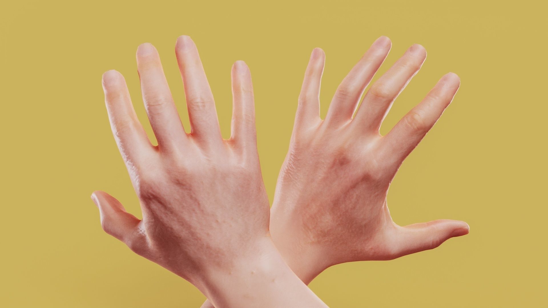 3D model Captive Male Duo Hands 001 VR / AR / low-poly | CGTrader