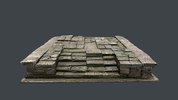 3D model temple stairs VR / AR / low-poly | CGTrader