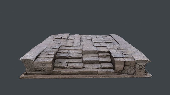 3D model temple stairs VR / AR / low-poly | CGTrader