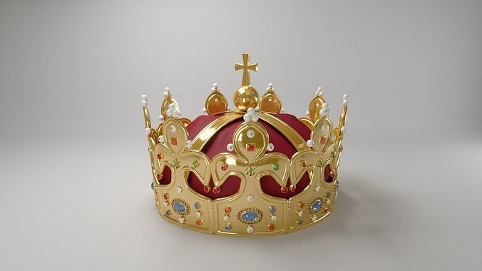 royal crown 3D model | CGTrader