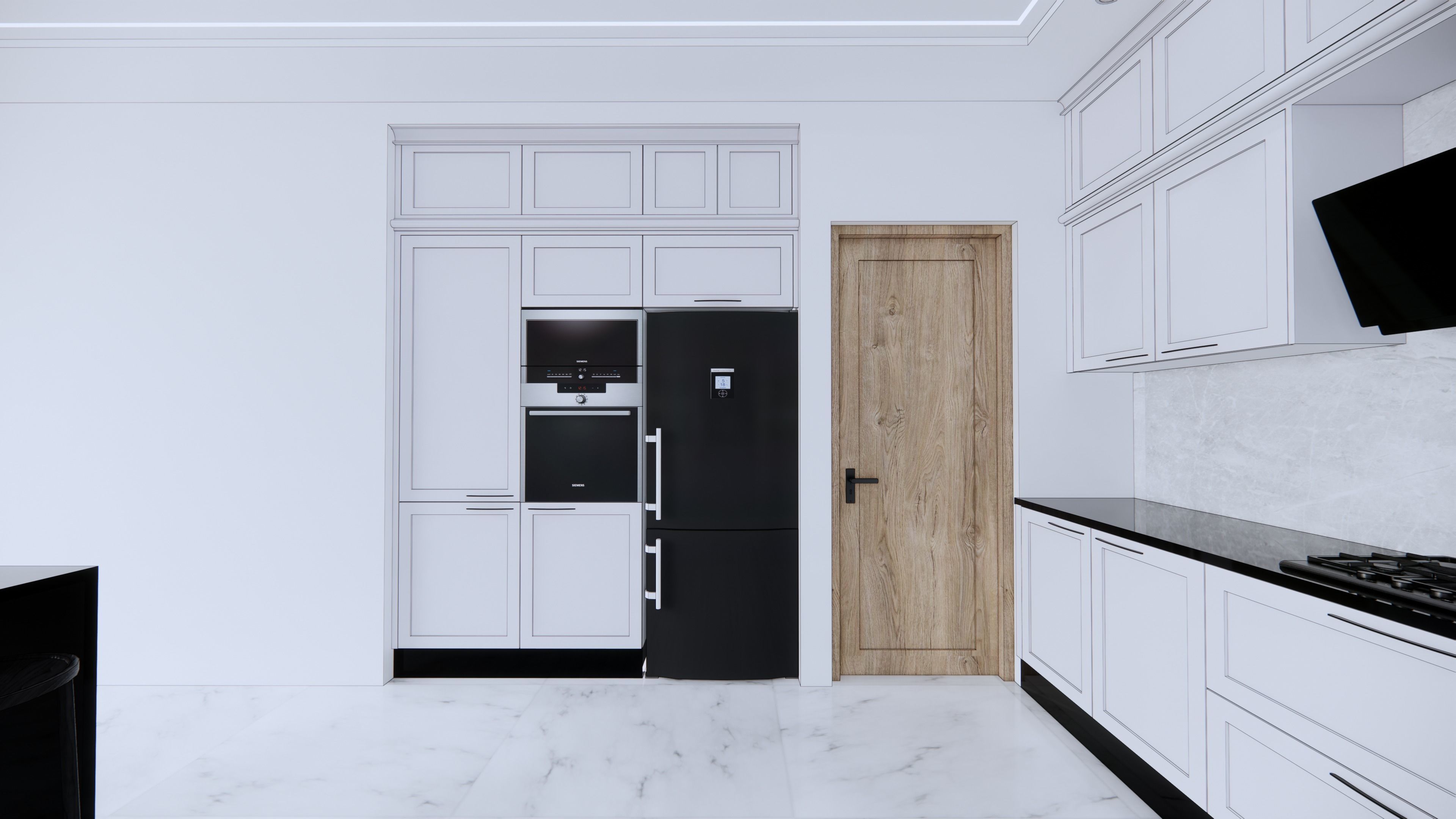 Classic kitchen 3D model free 3D model animated | CGTrader