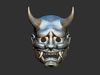 Japanese Onryo mask 3D model 3D printable | CGTrader