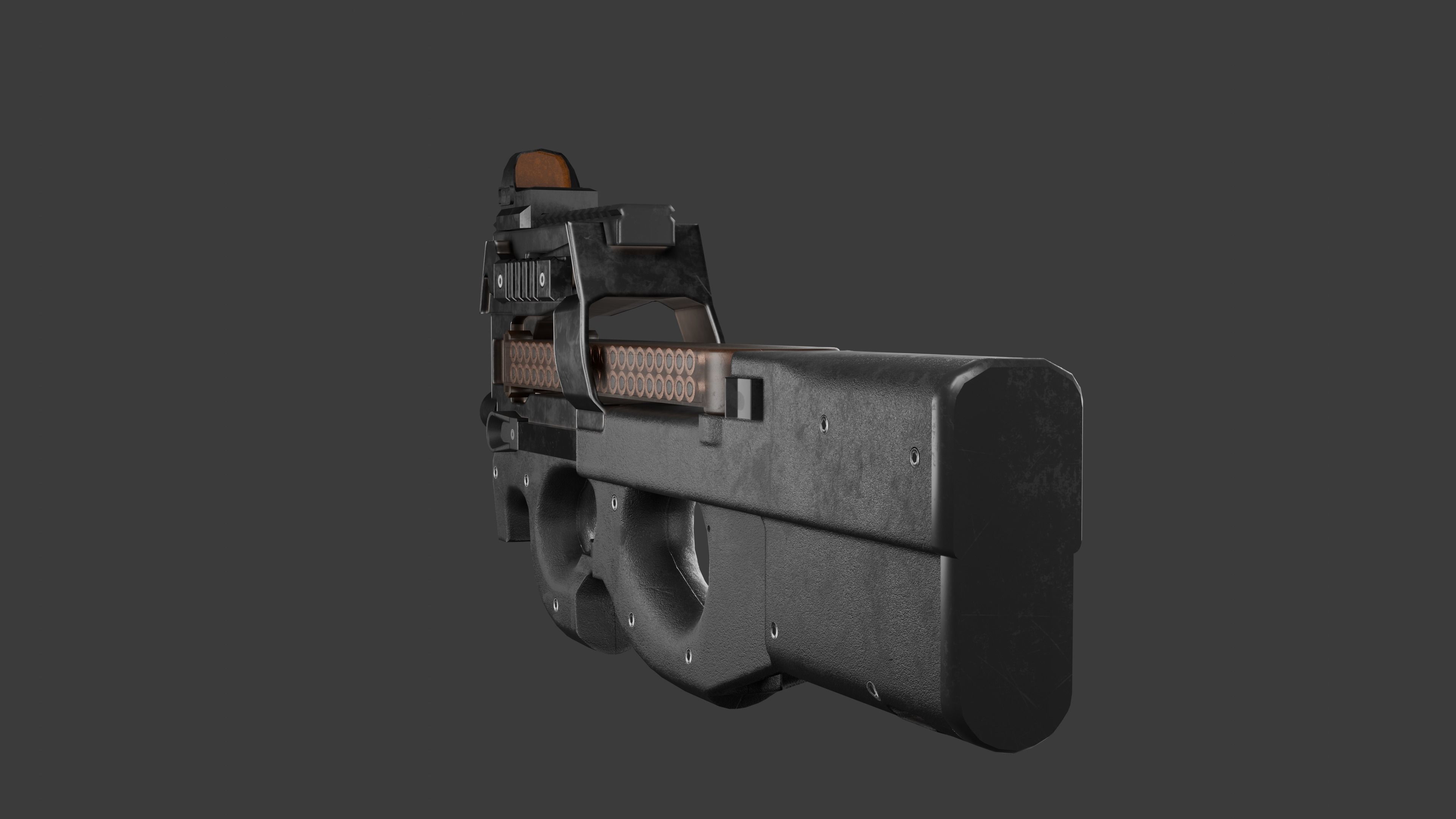 P90 Firegun 3D model | CGTrader