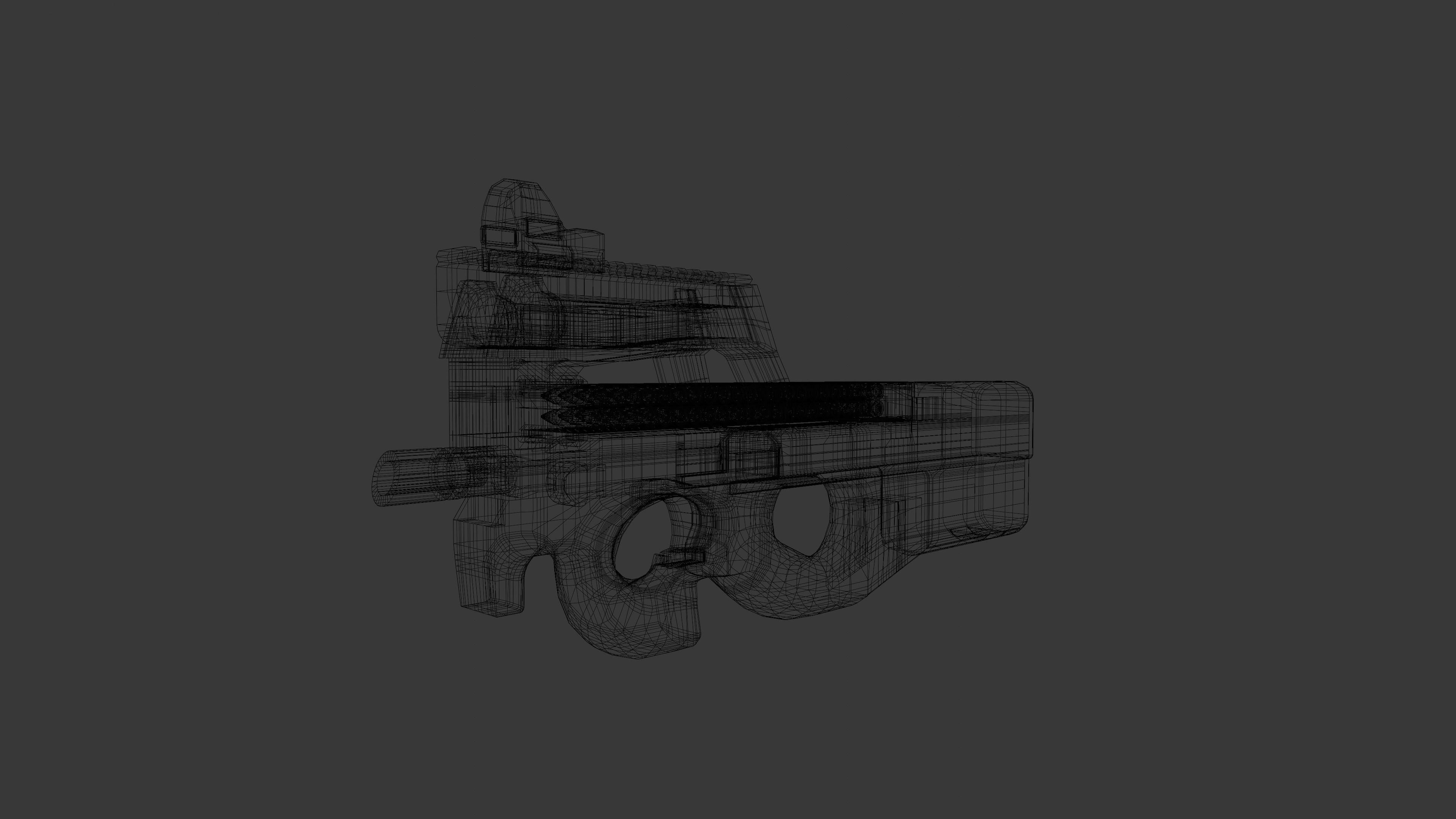 P90 Firegun 3D model | CGTrader