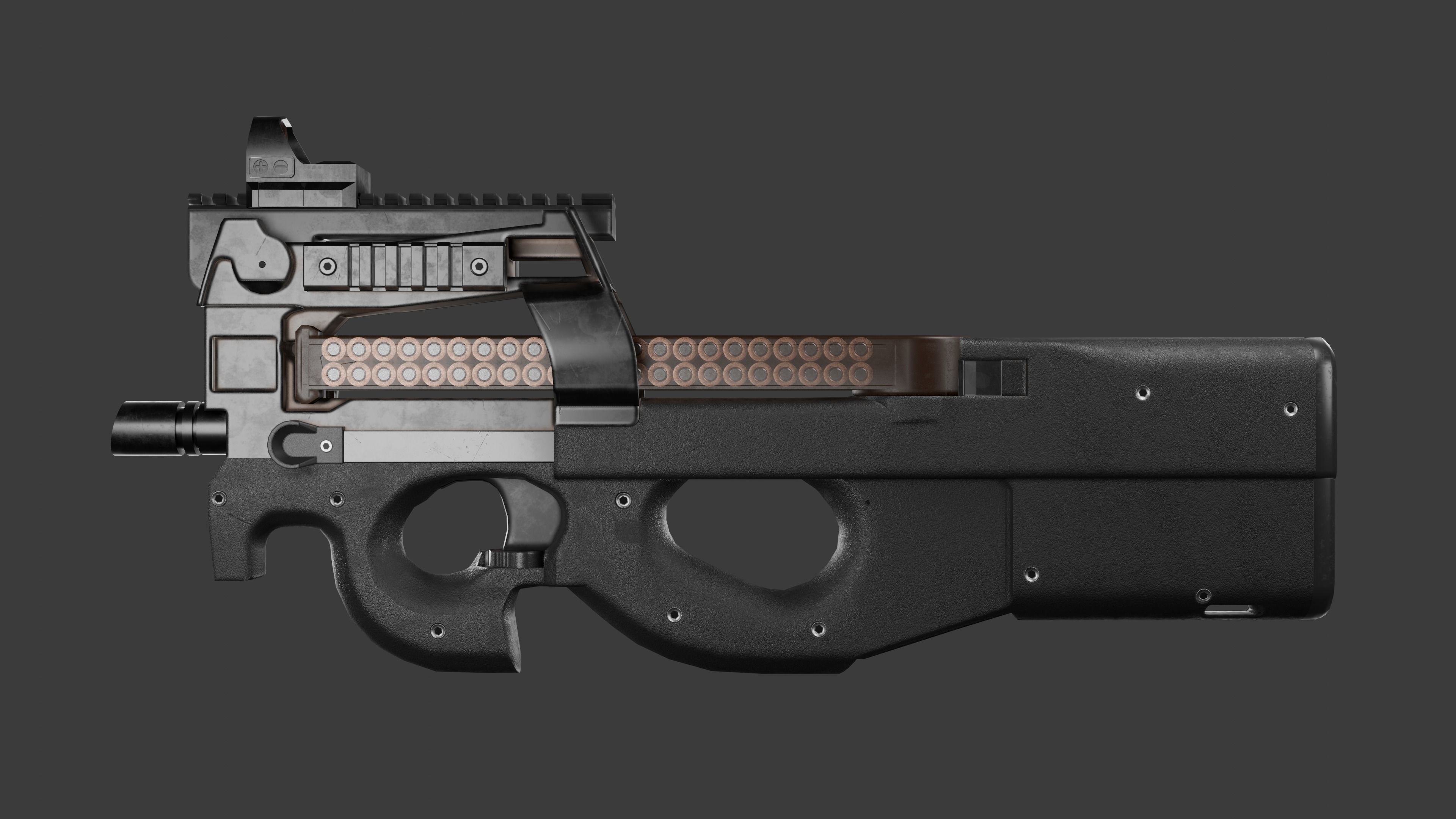 P90 Firegun 3D model | CGTrader