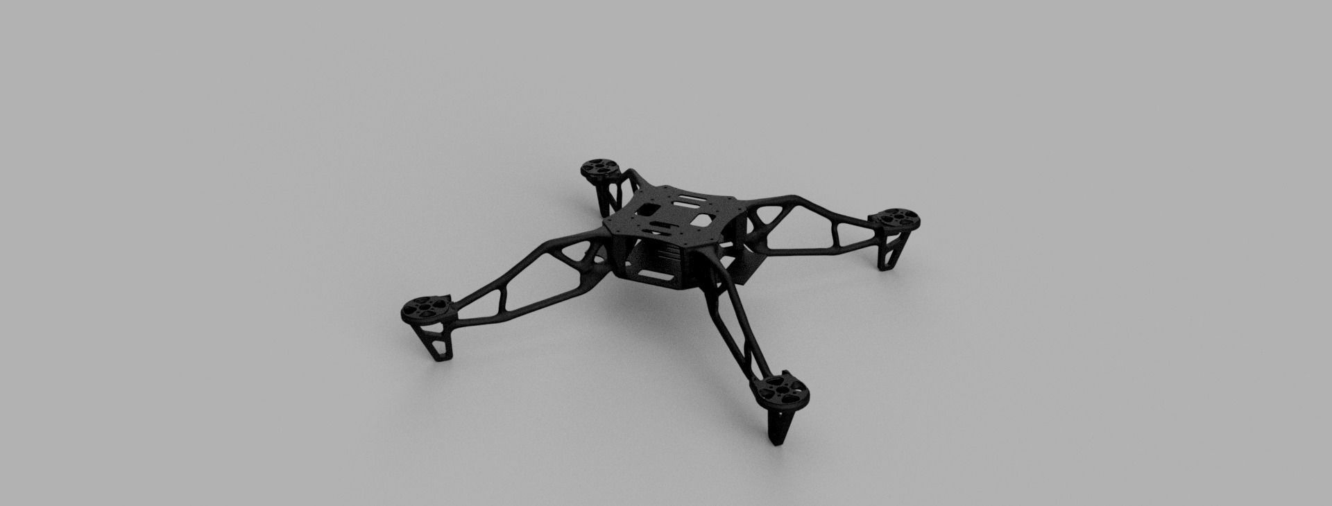 Ready to 3D Print Generative Drone - Same size as the F450 Frame free ...