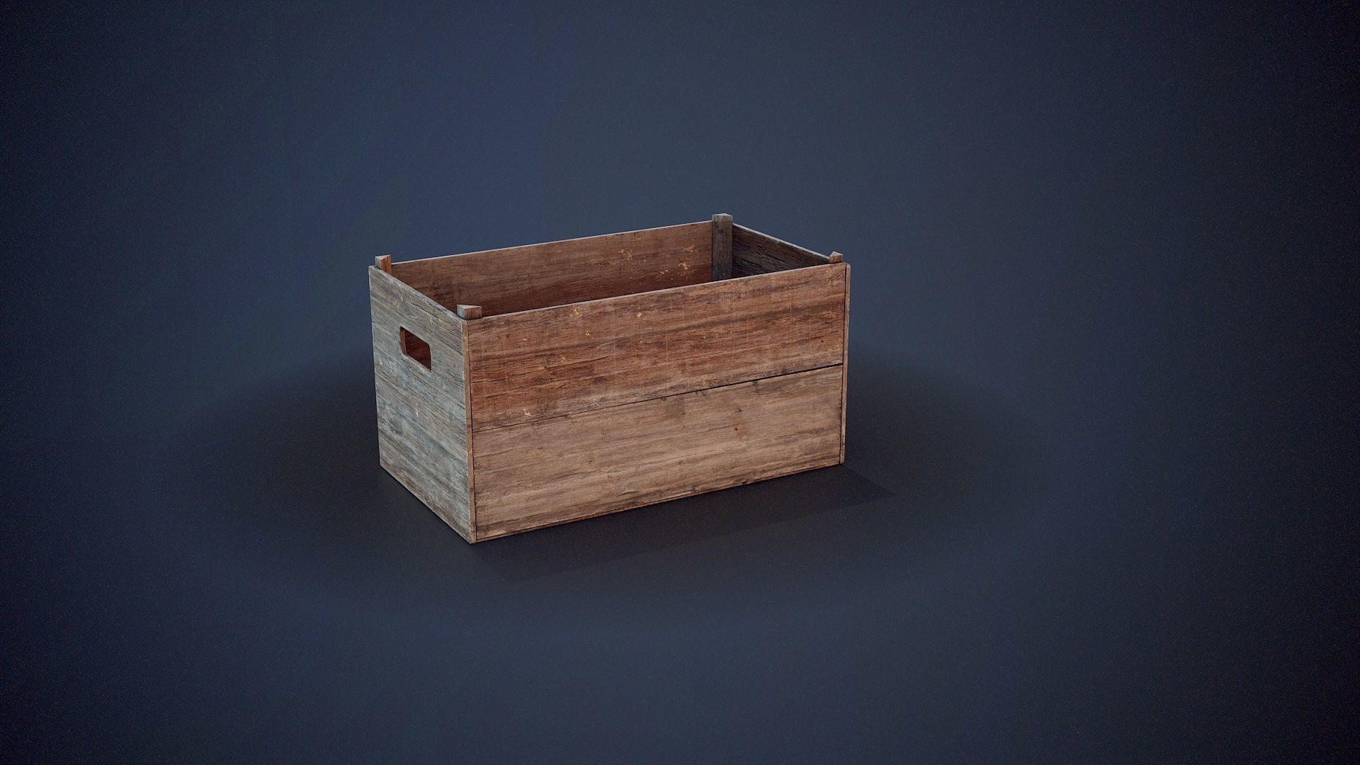3D model Wooden Food Crate VR / AR / low-poly | CGTrader