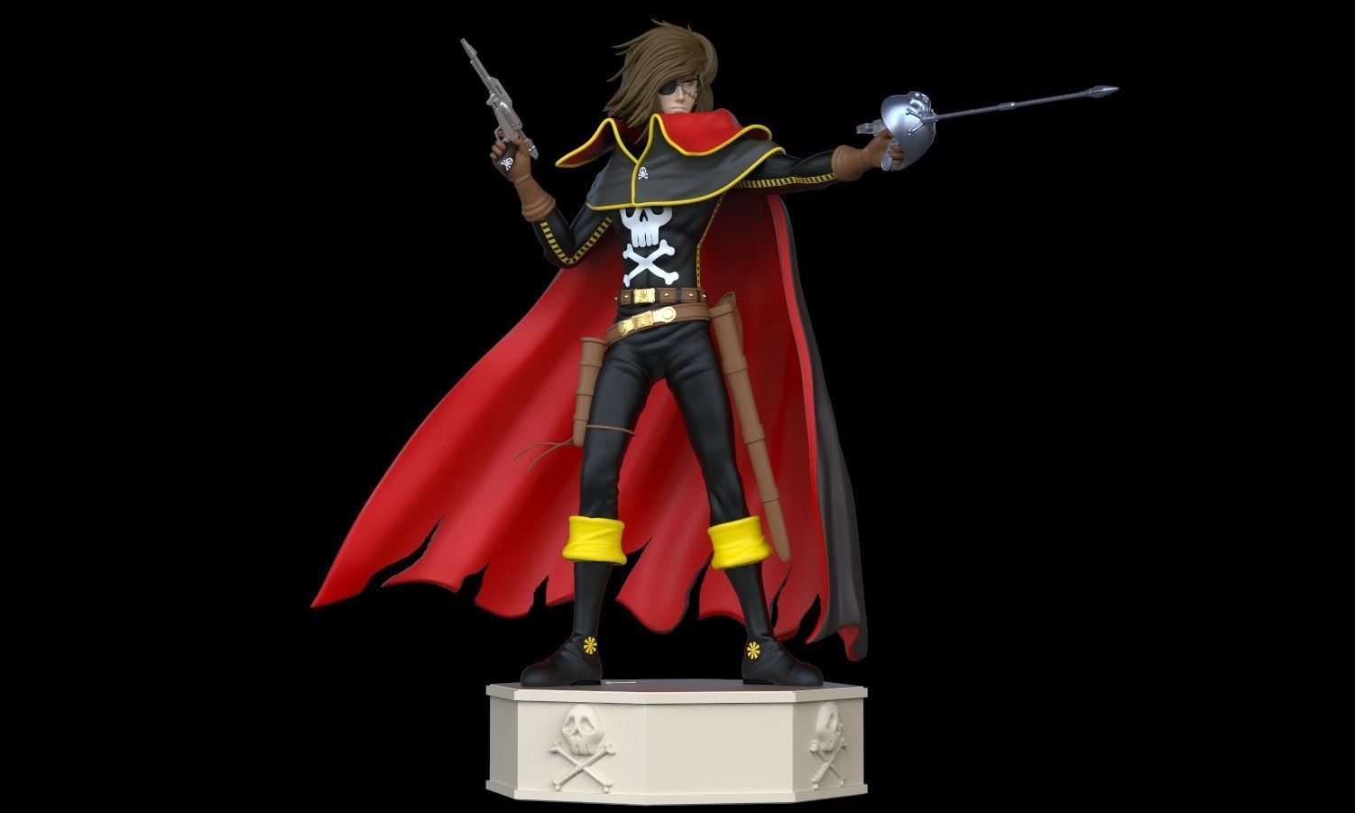Albator captain harlock V2 fan art 3D model 3D printable | CGTrader