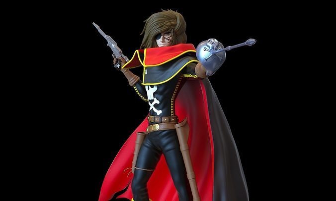 Albator captain harlock V2 fan art 3D model 3D printable | CGTrader