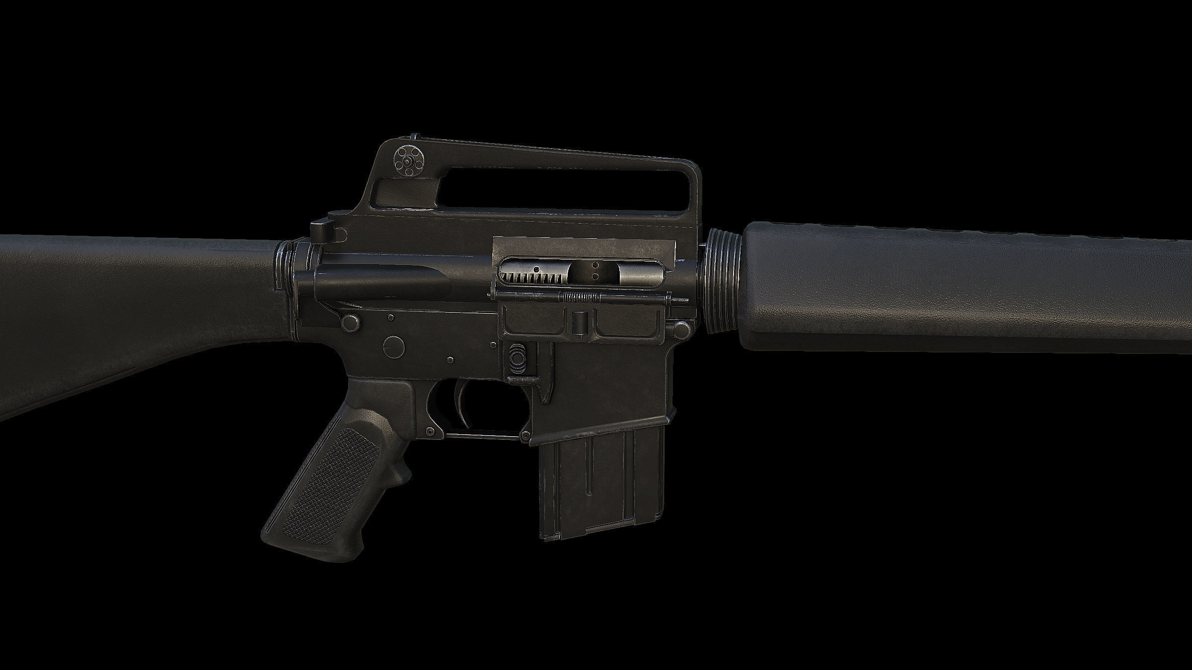 M16A1 and XM177 Custom 3D model | CGTrader