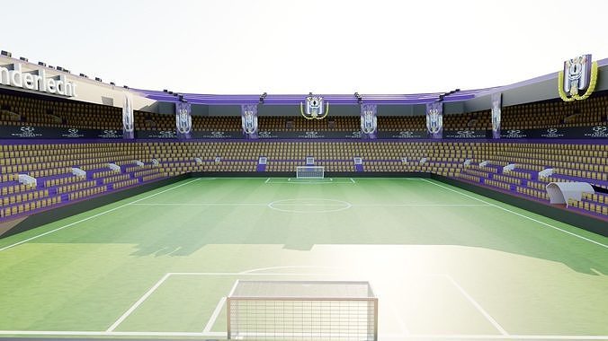 3D model Anderlecht Football Stadium VR / AR / low-poly | CGTrader