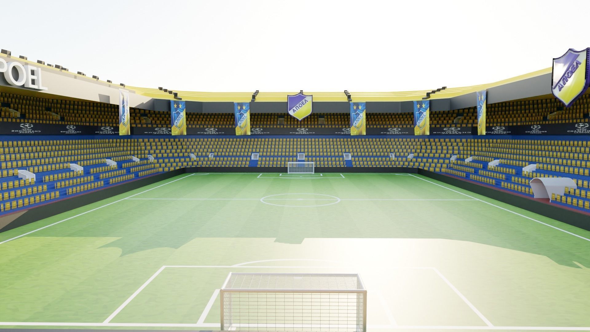 3D model APOEL Football Stadium VR / AR / low-poly | CGTrader