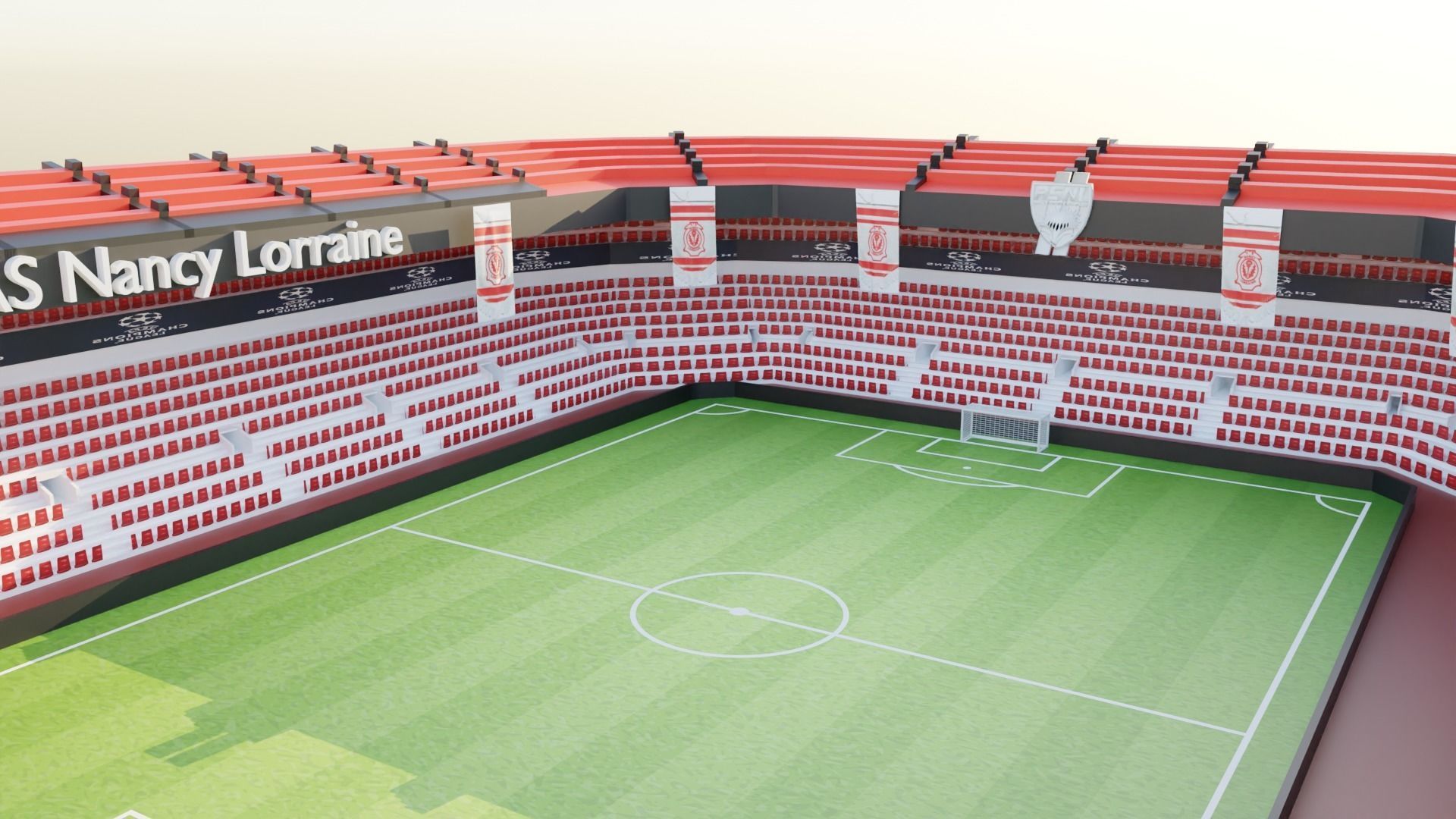3D model AS Nancy Lorraine Football Stadium VR / AR / low-poly | CGTrader