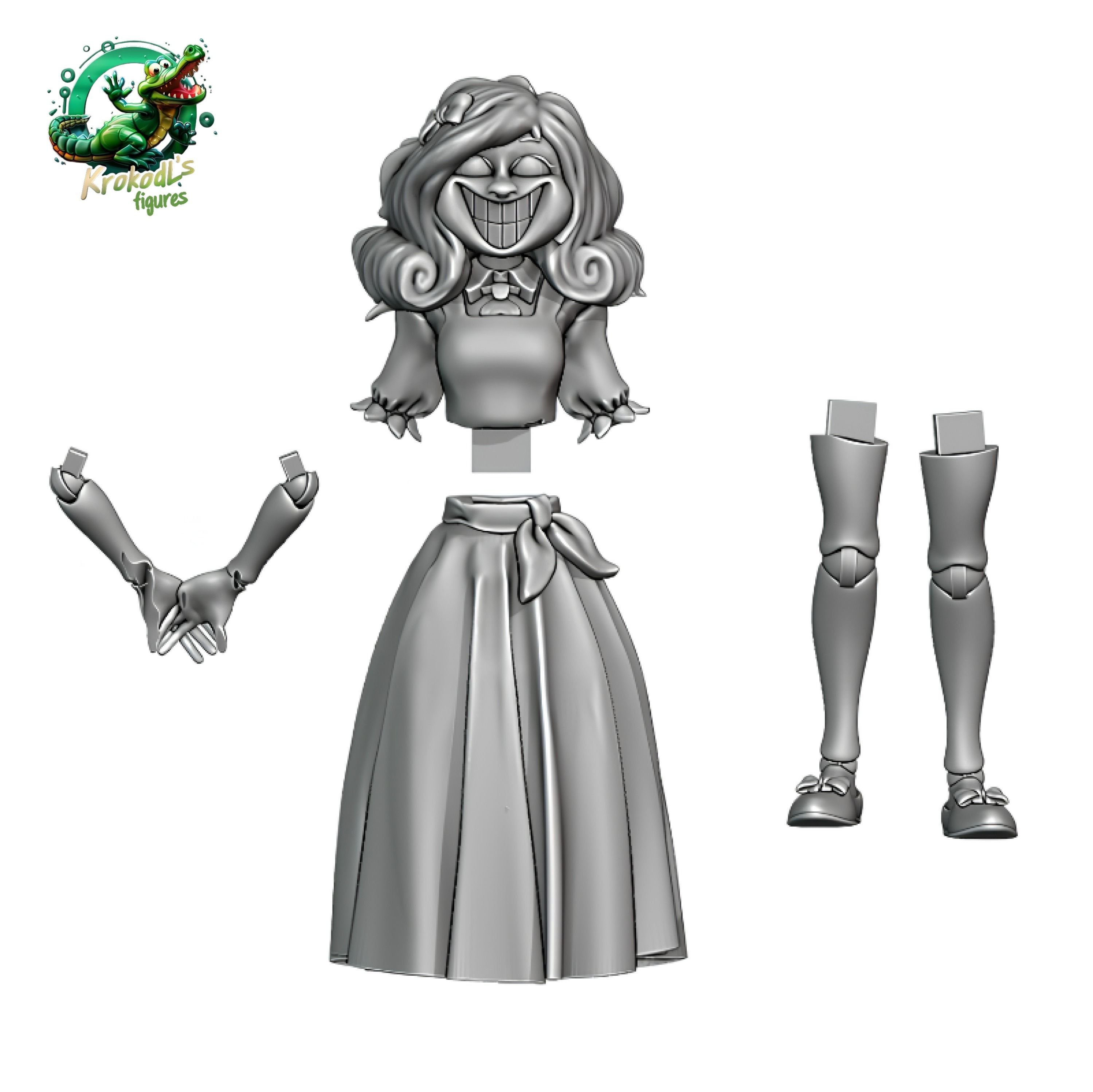 Miss Delight Normal 3D model 3D printable | CGTrader
