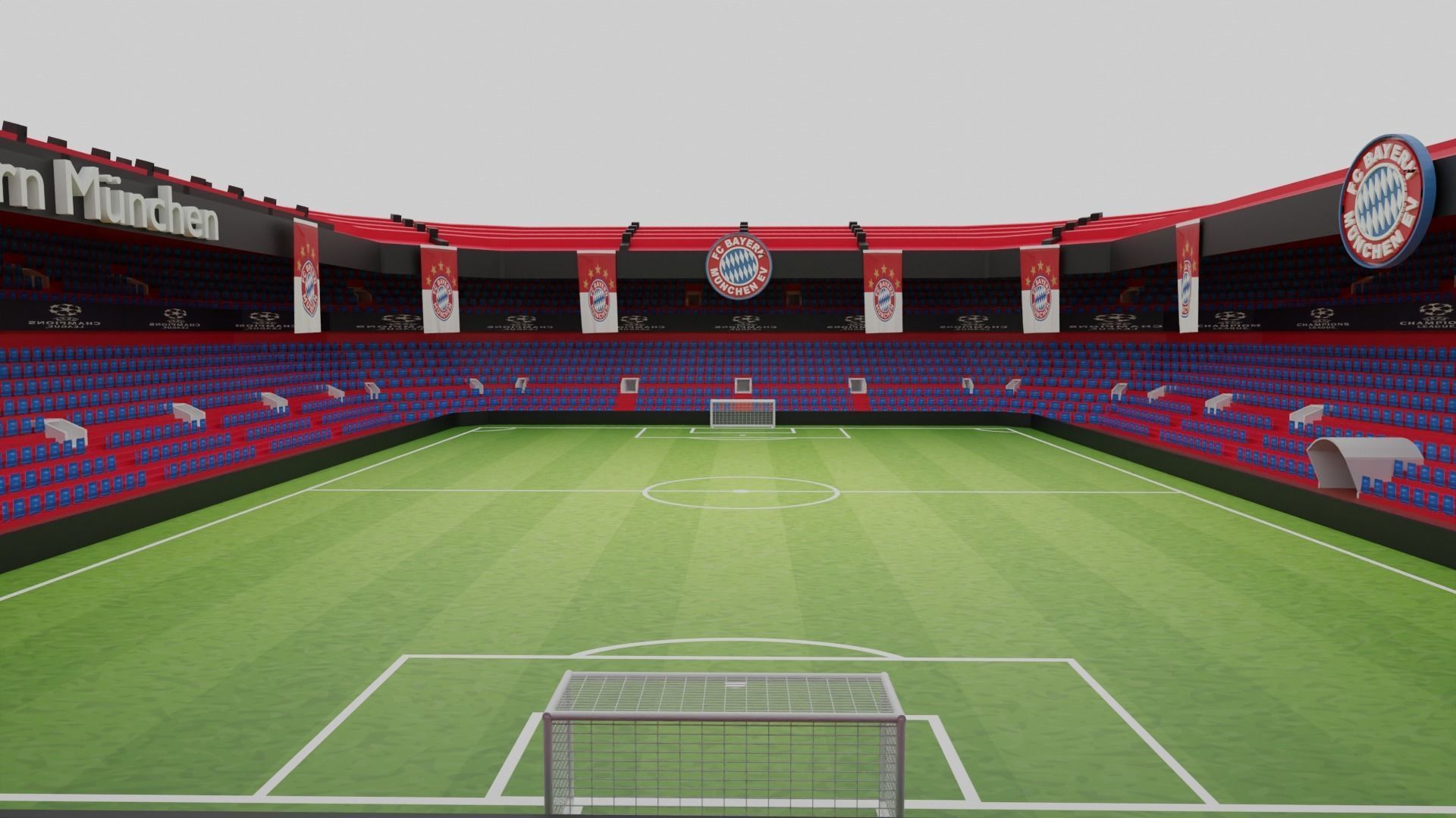 3D model Bayern Munchen Football Stadium VR / AR / low-poly | CGTrader