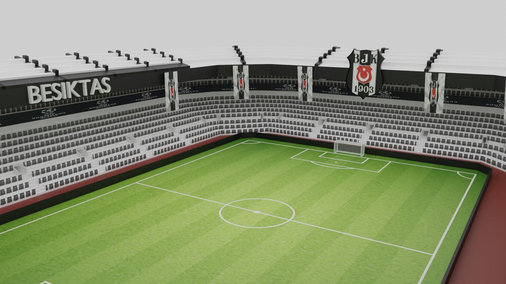 3D model Besiktas Football Stadium VR / AR / low-poly | CGTrader