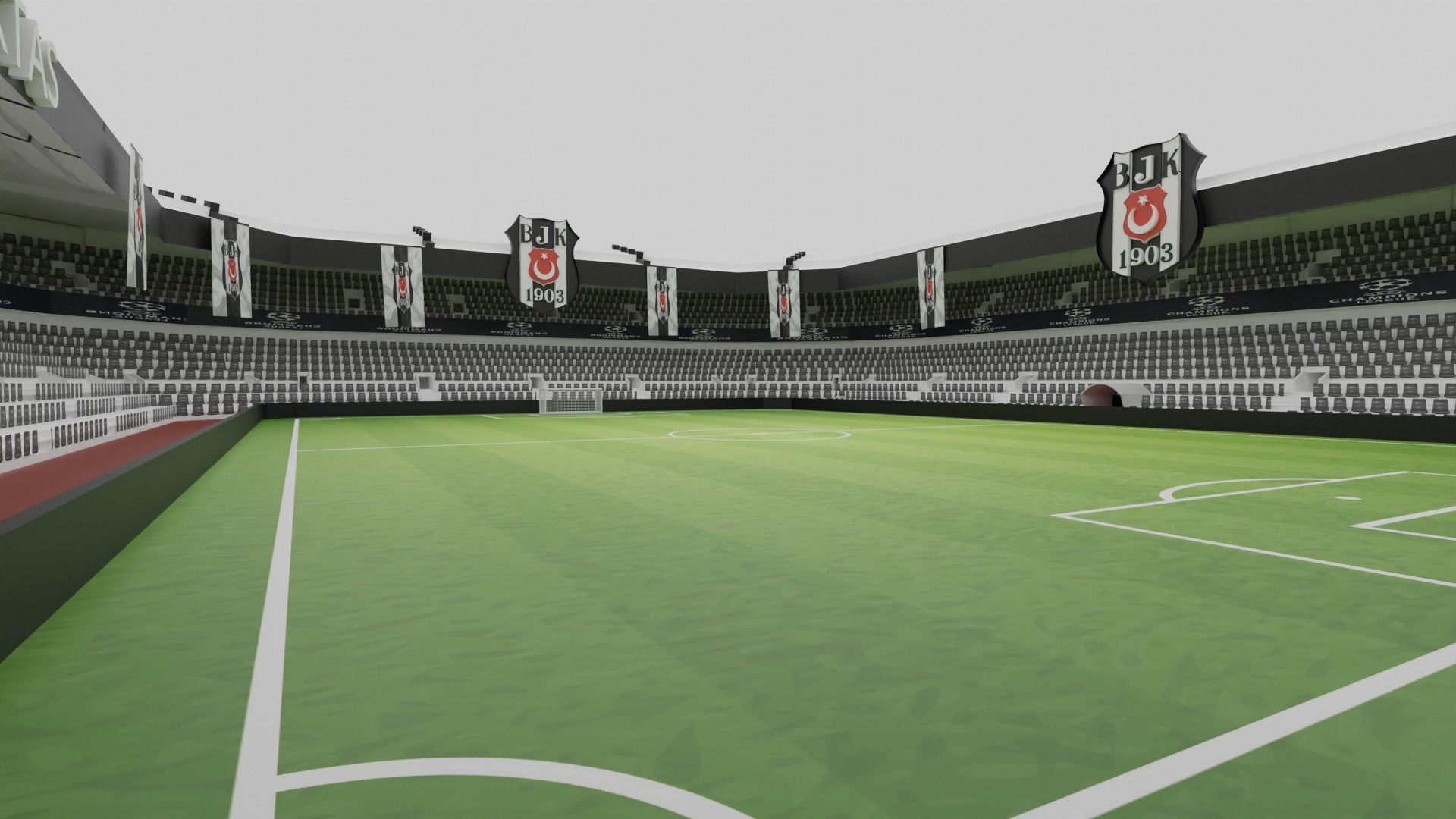 3D model Besiktas Football Stadium VR / AR / low-poly | CGTrader