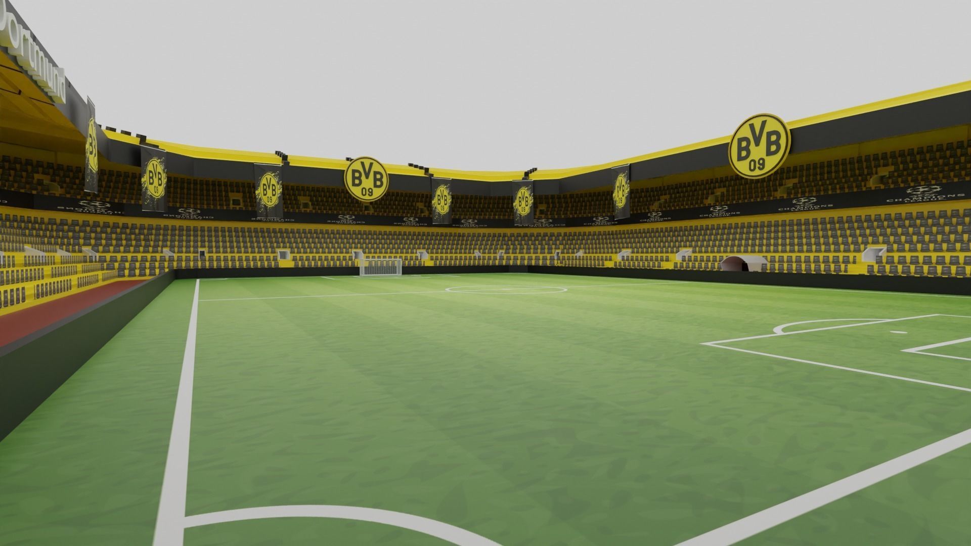 3D model Borussia Dortmund Football Stadium VR / AR / low-poly | CGTrader