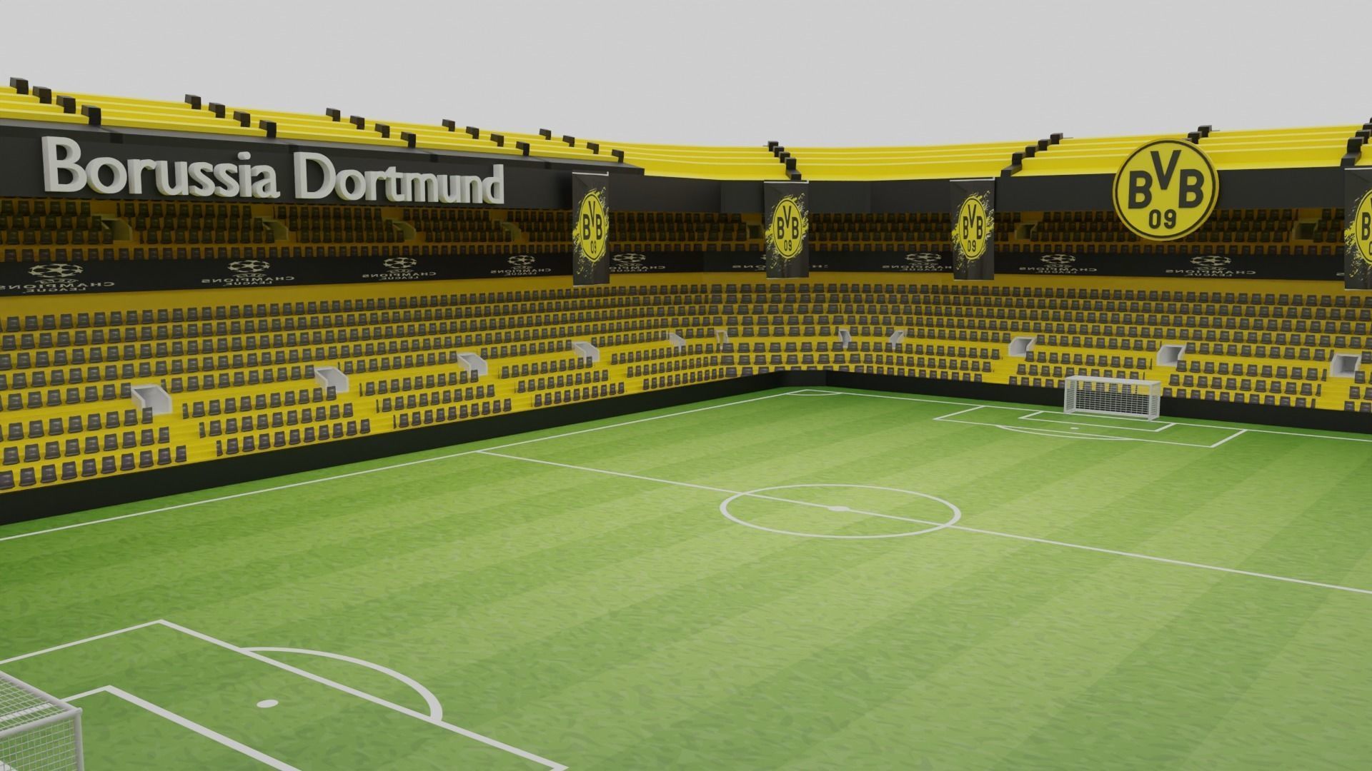 3D model Borussia Dortmund Football Stadium VR / AR / low-poly | CGTrader