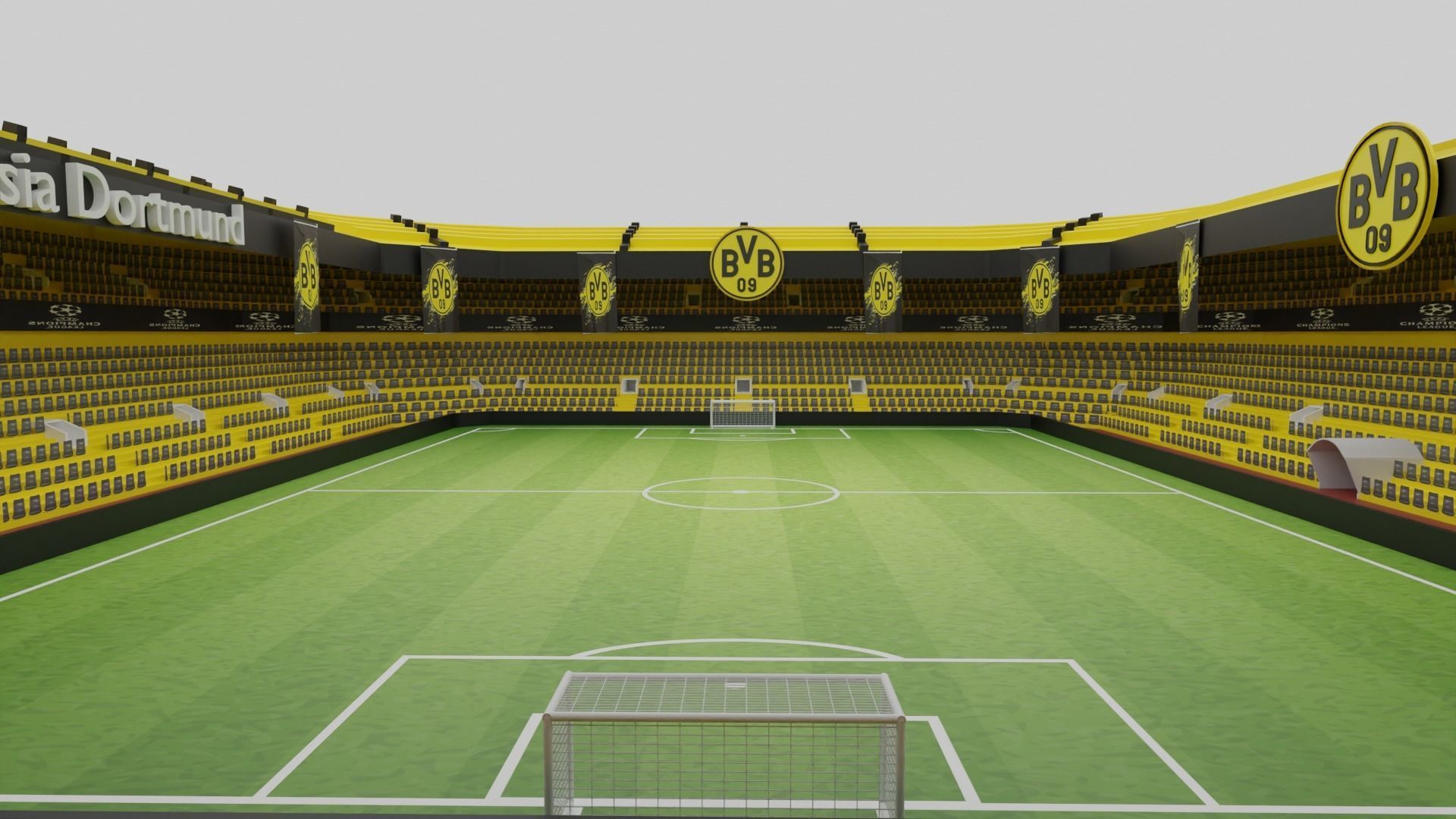 3D model Borussia Dortmund Football Stadium VR / AR / low-poly | CGTrader