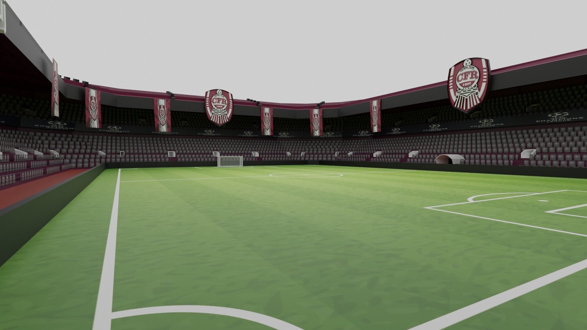 3D model CFR Cluj Football Stadium VR / AR / low-poly | CGTrader