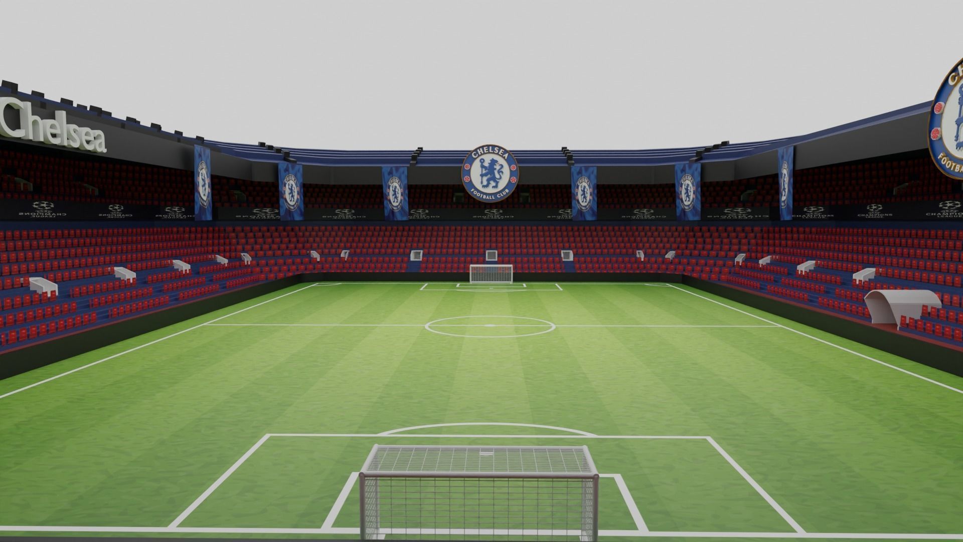 3D model Chelsea Football Stadium VR / AR / low-poly | CGTrader