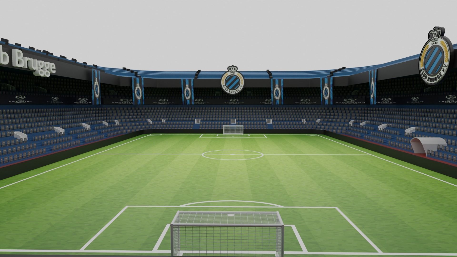 3D model Club Brugge Football Stadium VR / AR / low-poly | CGTrader