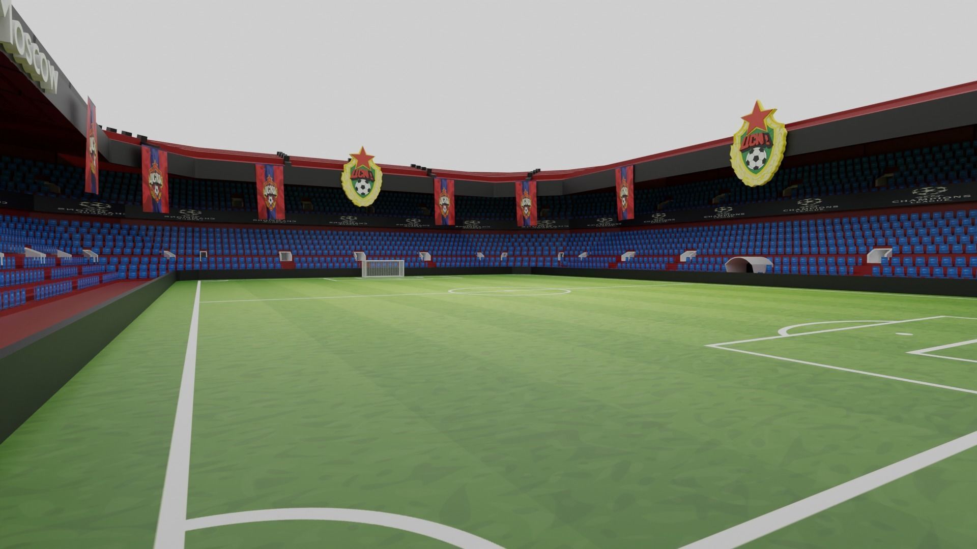 3D model CSKA Moscow Football Stadium VR / AR / low-poly | CGTrader