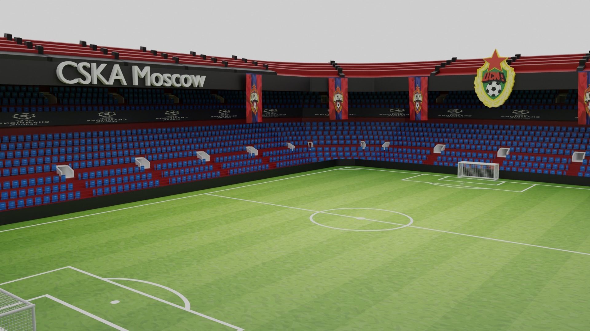 3D model CSKA Moscow Football Stadium VR / AR / low-poly | CGTrader