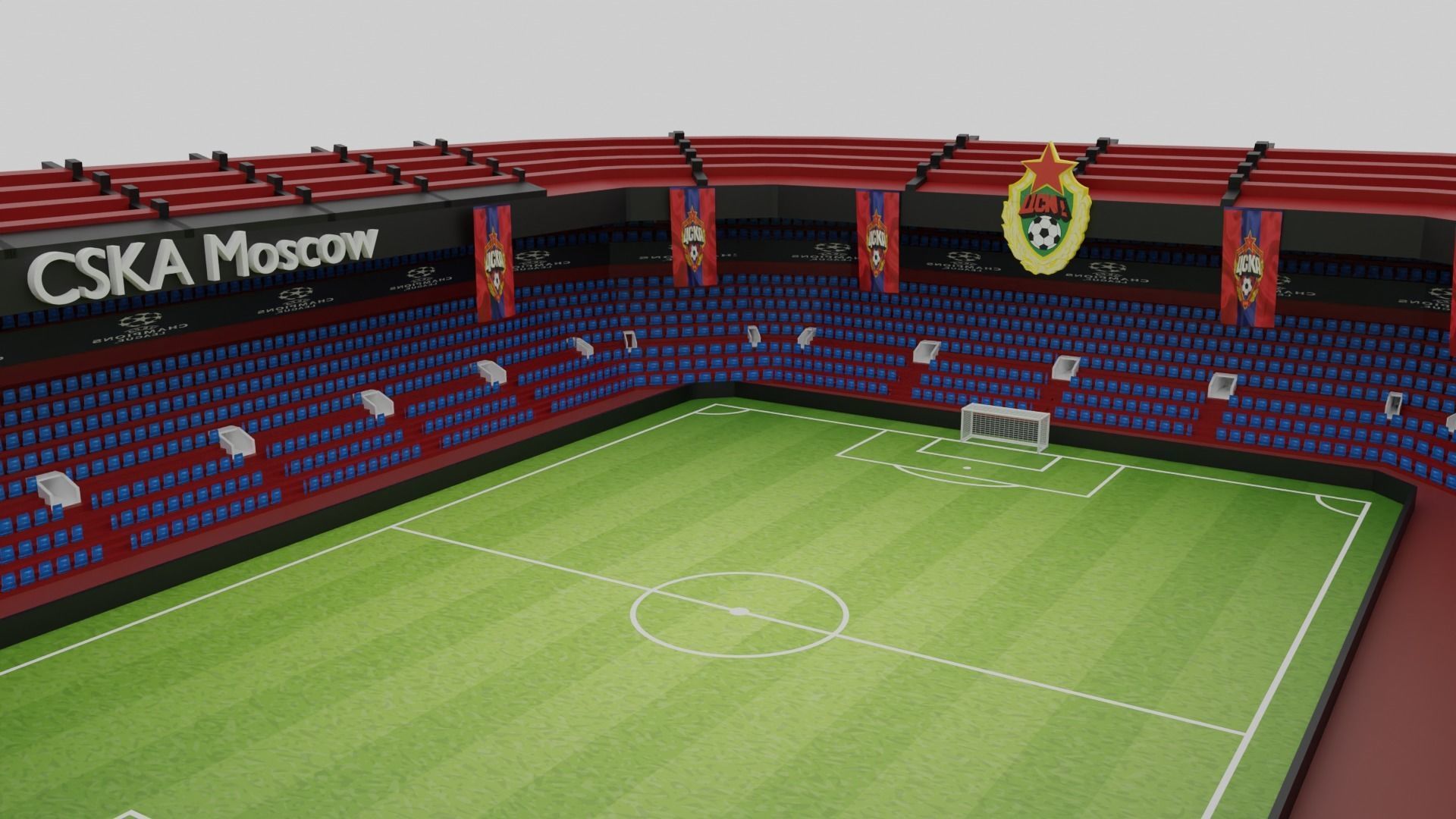 3D model CSKA Moscow Football Stadium VR / AR / low-poly | CGTrader
