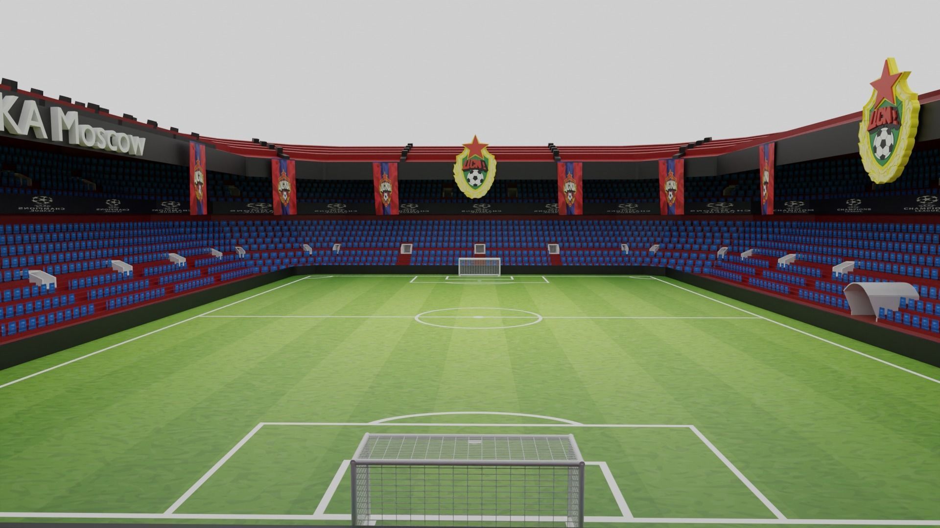 3D model CSKA Moscow Football Stadium VR / AR / low-poly | CGTrader