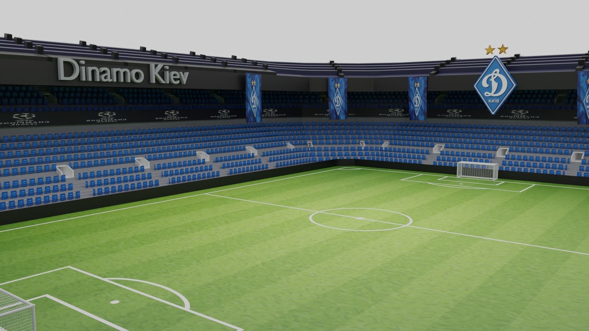 3D model Dinamo Kiev Football Stadium VR / AR / low-poly | CGTrader