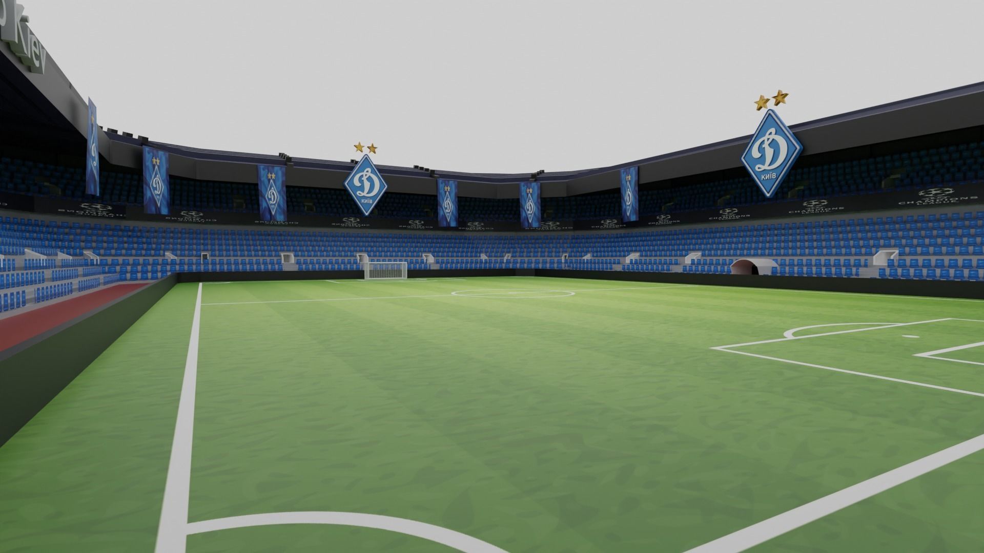 3D model Dinamo Kiev Football Stadium VR / AR / low-poly | CGTrader