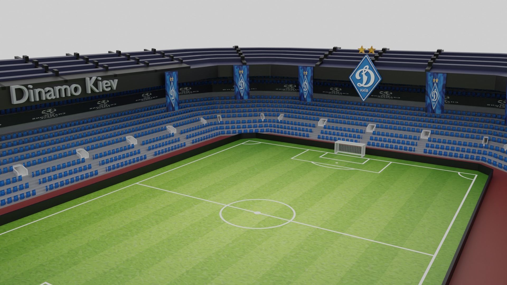 3D model Dinamo Kiev Football Stadium VR / AR / low-poly | CGTrader