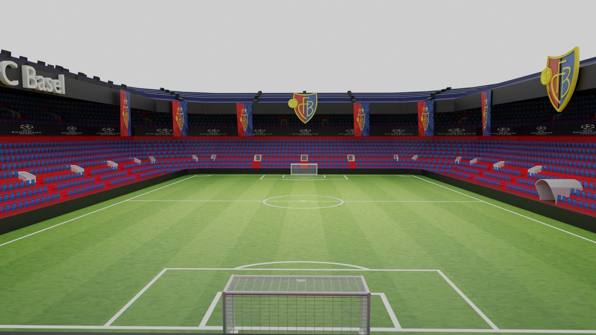 3D model FC Basel Football Stadium VR / AR / low-poly | CGTrader