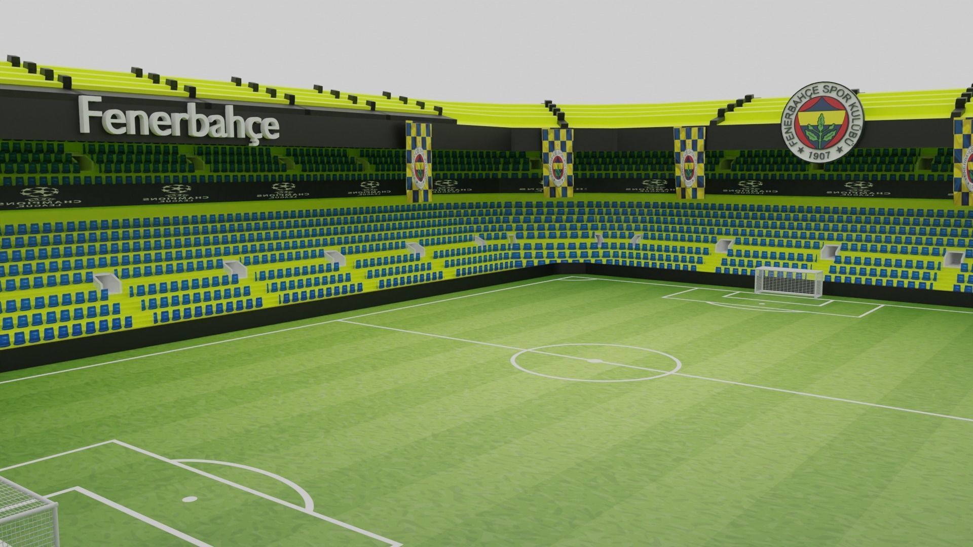 3D model Fenerbahce Football Stadium VR / AR / low-poly | CGTrader