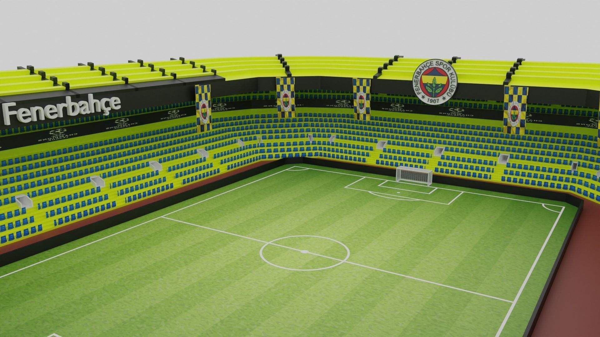 3D model Fenerbahce Football Stadium VR / AR / low-poly | CGTrader