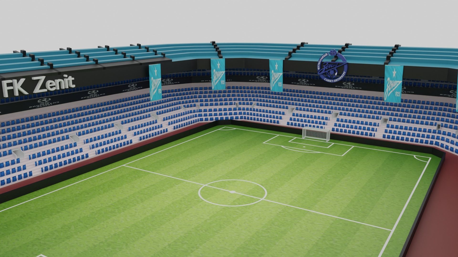 3D model FK Zenit Football Stadium VR / AR / low-poly | CGTrader