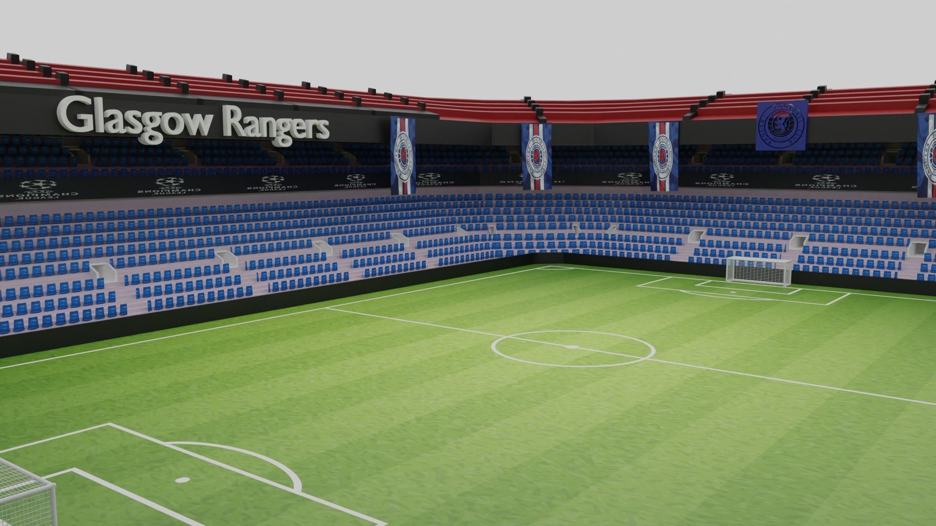 3D model Glasgow Rangers Football Stadium VR / AR / low-poly | CGTrader