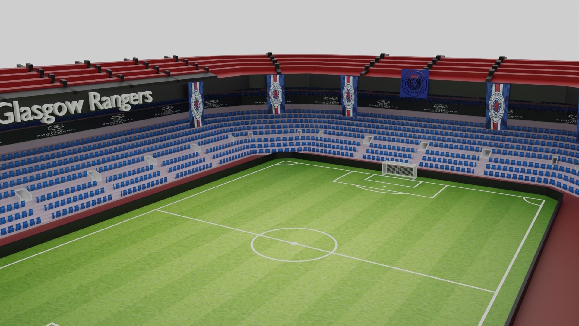 3D model Glasgow Rangers Football Stadium VR / AR / low-poly | CGTrader