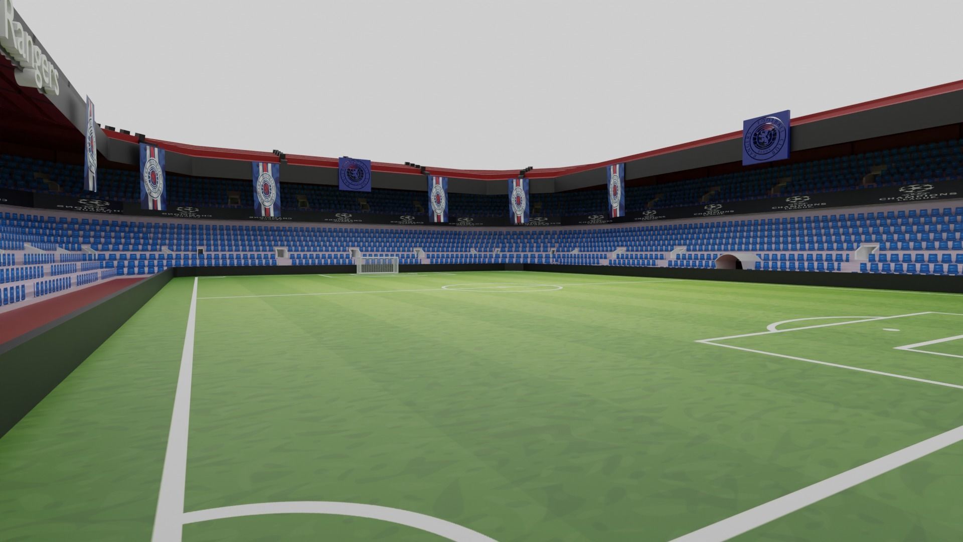 3D model Glasgow Rangers Football Stadium VR / AR / low-poly | CGTrader