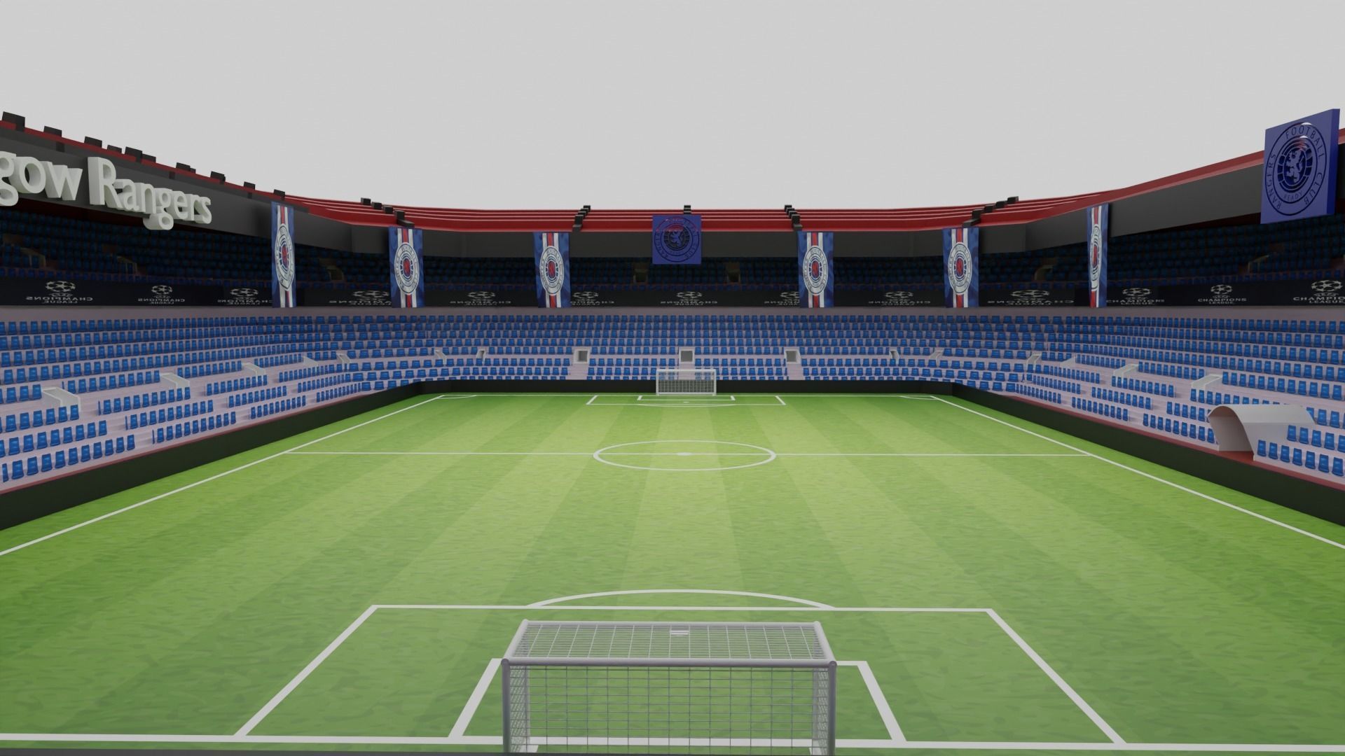 3D model Glasgow Rangers Football Stadium VR / AR / low-poly | CGTrader