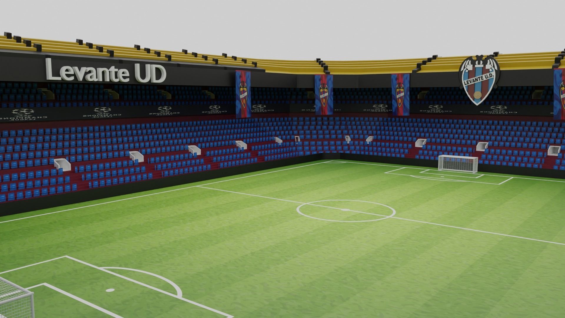 3D model Levante UD Football Stadium VR / AR / low-poly | CGTrader