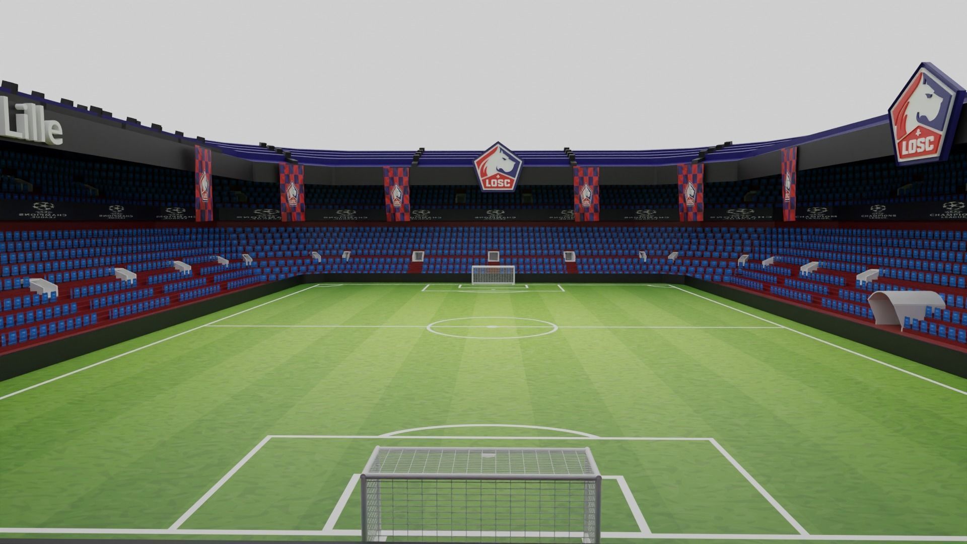 3D model Lille Football Stadium VR / AR / low-poly | CGTrader