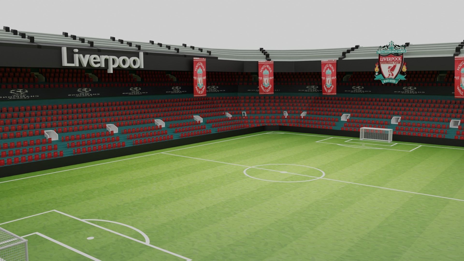 3D model Liverpool Football Stadium VR / AR / low-poly | CGTrader