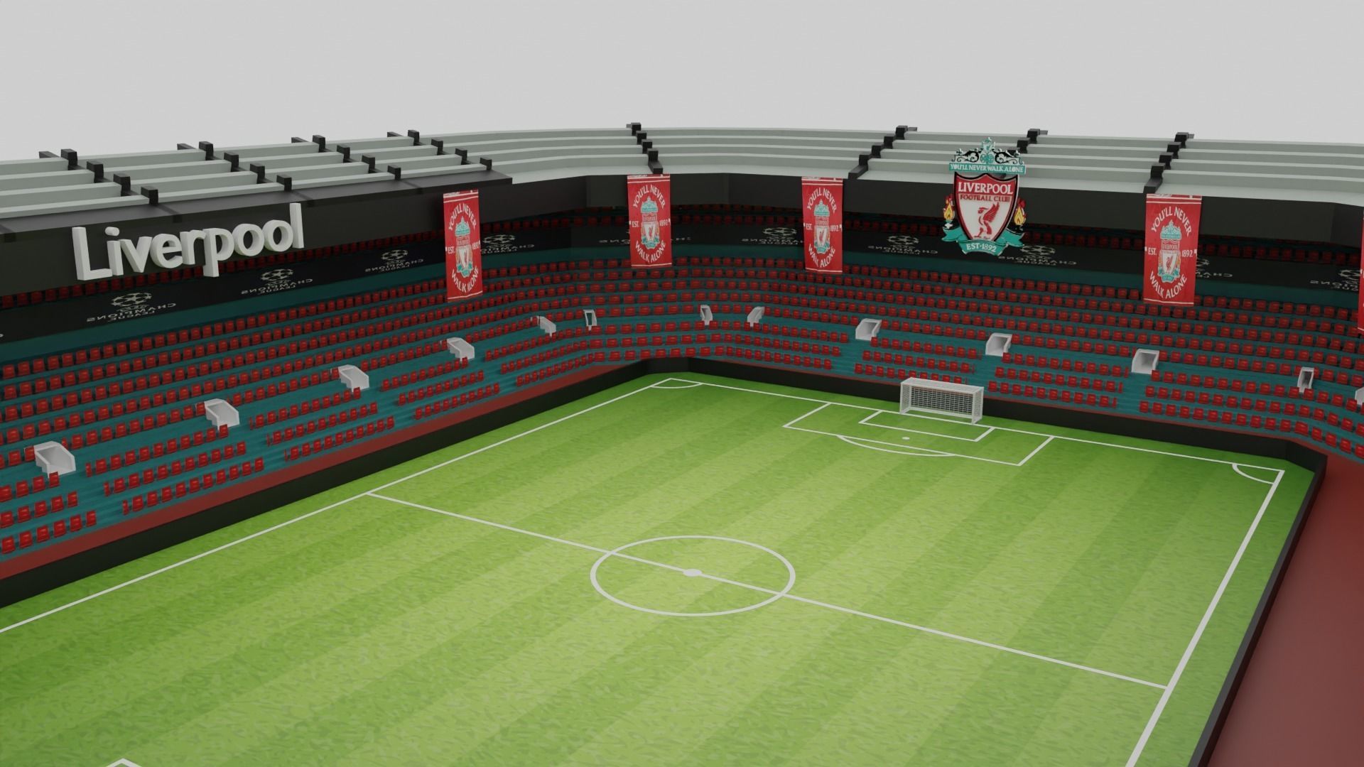 3D model Liverpool Football Stadium VR / AR / low-poly | CGTrader