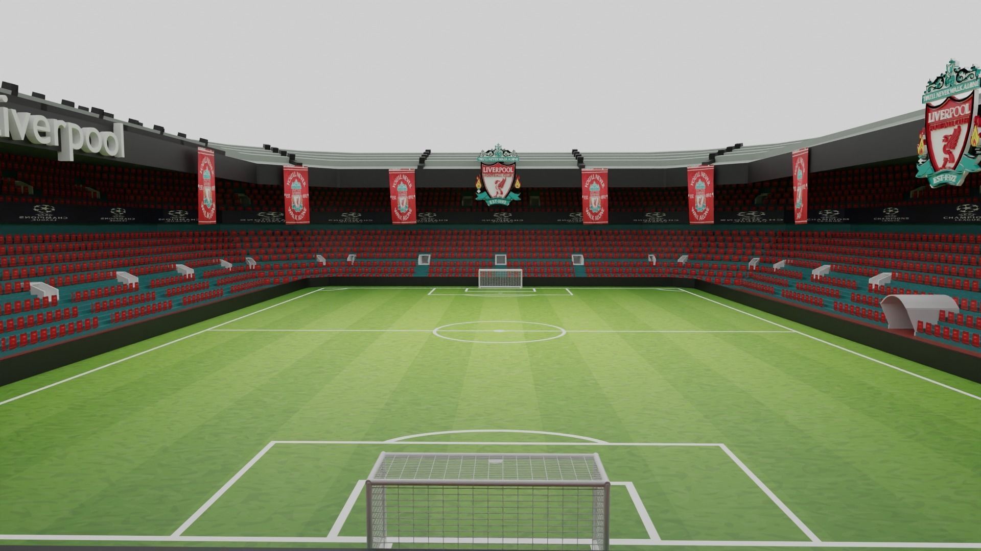 3D model Liverpool Football Stadium VR / AR / low-poly | CGTrader