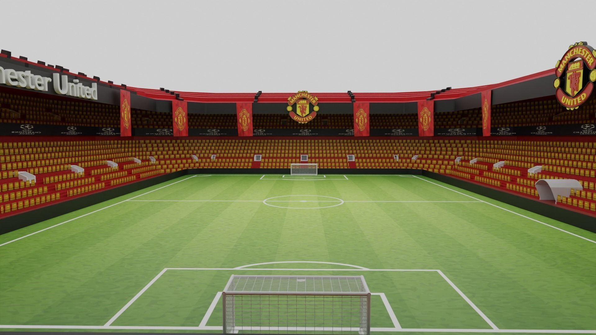 3D model Manchester United Football Stadium VR / AR / low-poly | CGTrader