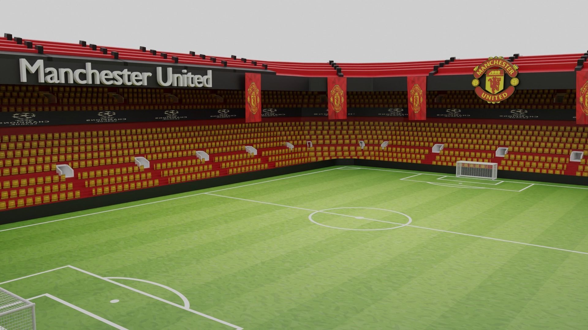3D model Manchester United Football Stadium VR / AR / low-poly | CGTrader